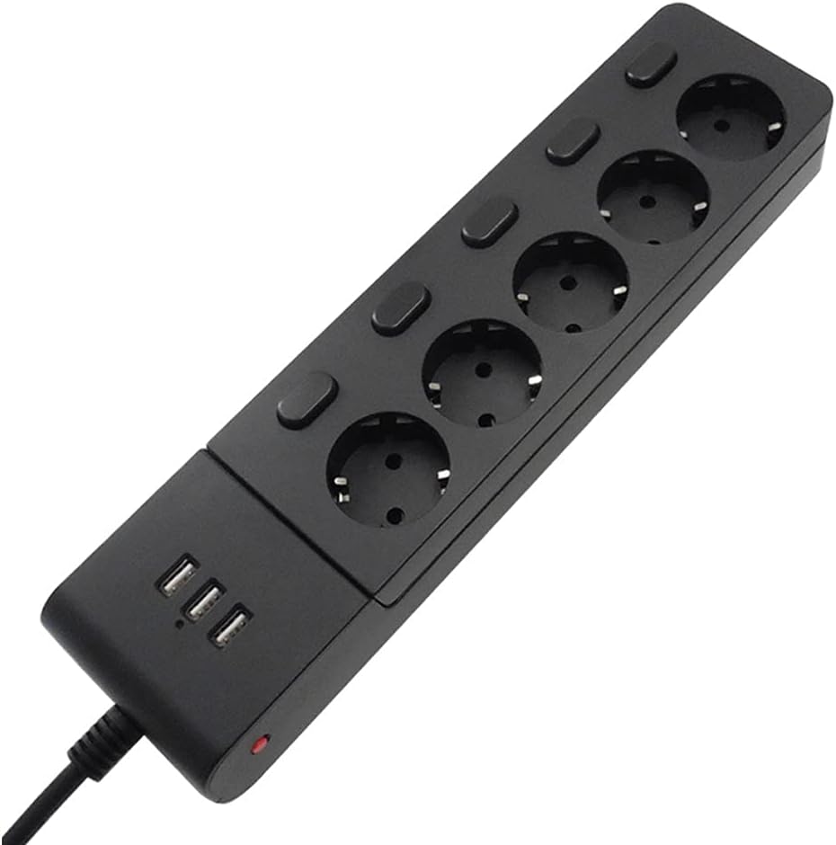 Amazon.com: HIONJIN Multiple Power Strip Surge Protection EU Plugs ...
