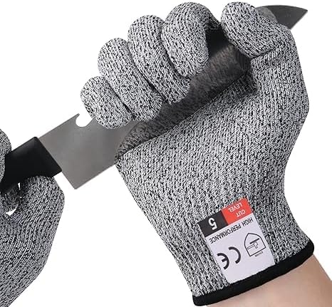 Rivotek Cut Resistant Gloves – Level 5 EN388 Certified Safety Gloves ...