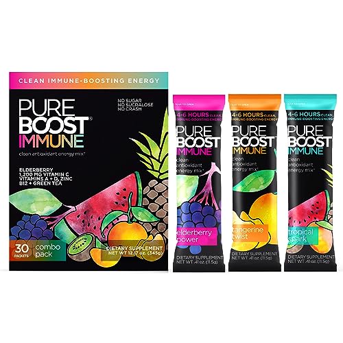 Snapklik.com : Pureboost Immune Clean Energy Drink Mix: Immunity Supplement