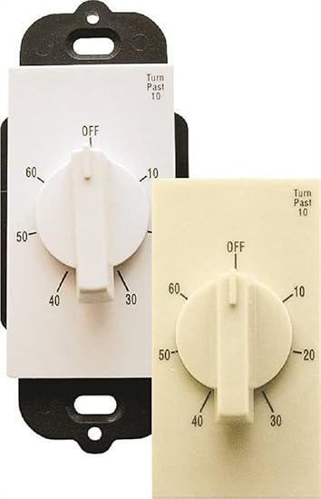 Air King AKT60 Timer Switch, White/Almond Finish - Wall Timer Switches ...