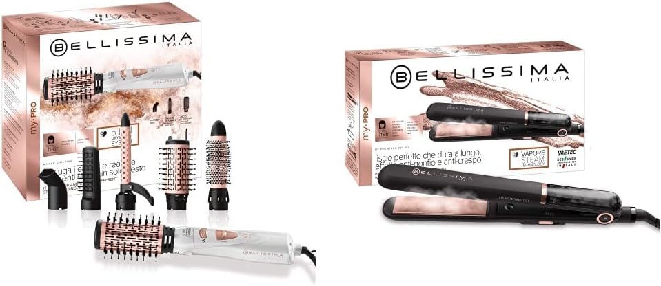 Bellissima Imetec Steam B28 100 Piastra per Capelli Professionale a ...