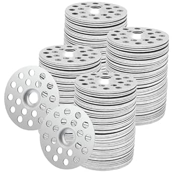 Rimoev 200 PCS Plaster Washers Metal, 1 Inch Zinc Plated Metal Washers ...