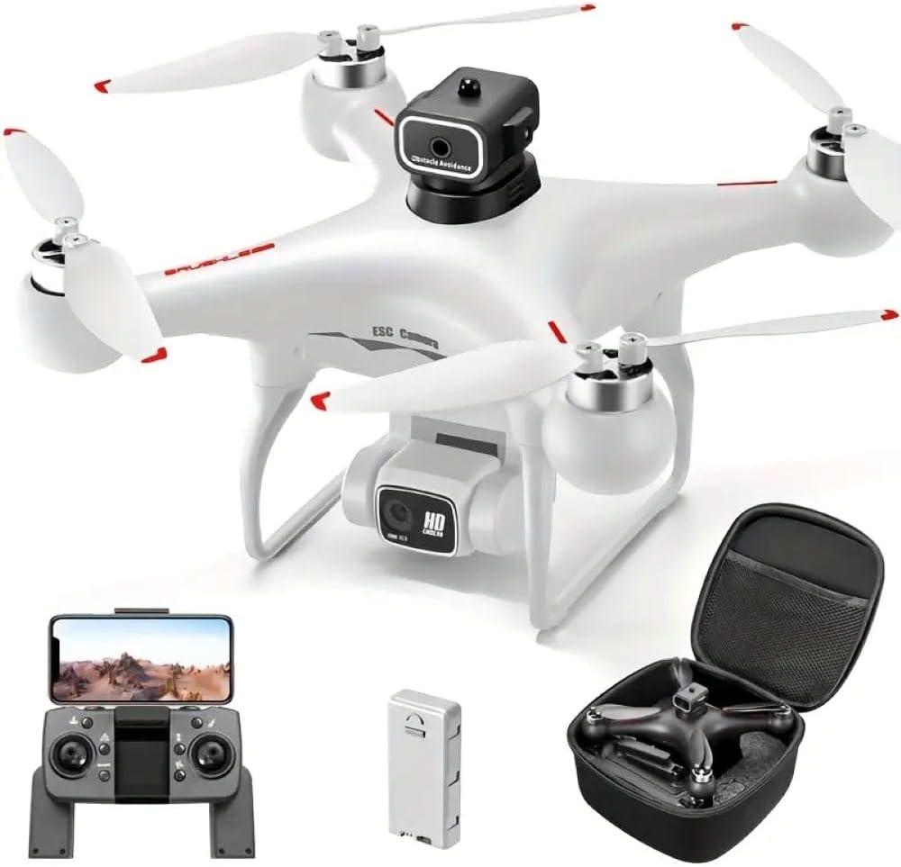 Amazon.com: S116 MAX Brushless Optical Flow Remote Control Drone Dual ...