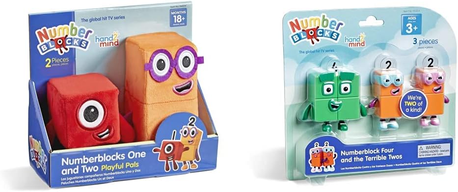 Amazon.com: hand2mind Numberblocks One and Two Playful Pals, Kids ...