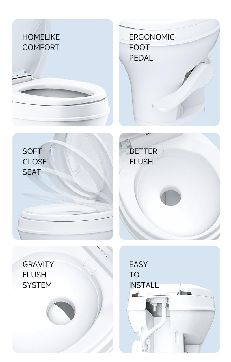 Snapklik.com : Residential Height RV Toilet