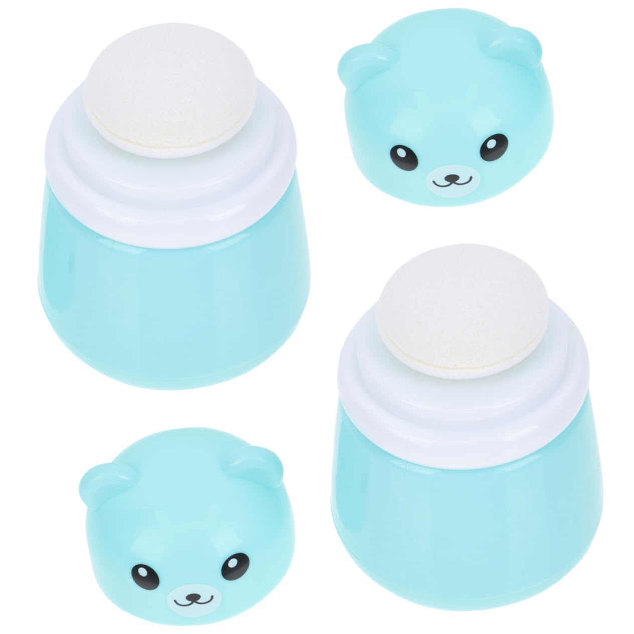 Amazon.com: OHPHCALL 2pcs Body Powder Box Cosmetic Powder Container ...