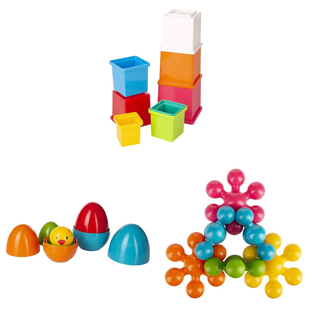Buy Giggles Funskool Plastic Stacking Multicolored Cubes,Blocks with ...