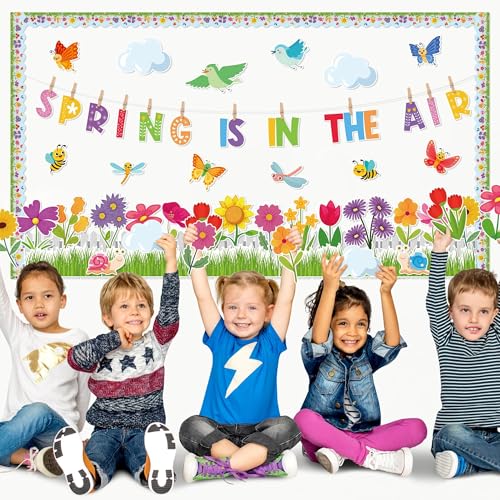 Snapklik.com : Easter Spring Sky Bulletin Board Cutouts - 119P Spring ...