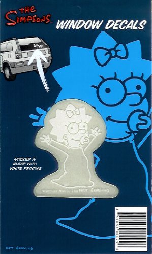 Buy Maggie Simpson Simpsons Family Car Window Sticker Decal Online at ...