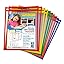 C-Line Reusable Dry Erase Pockets, 9 x 12 Inches, Assorted Neon Colors ...