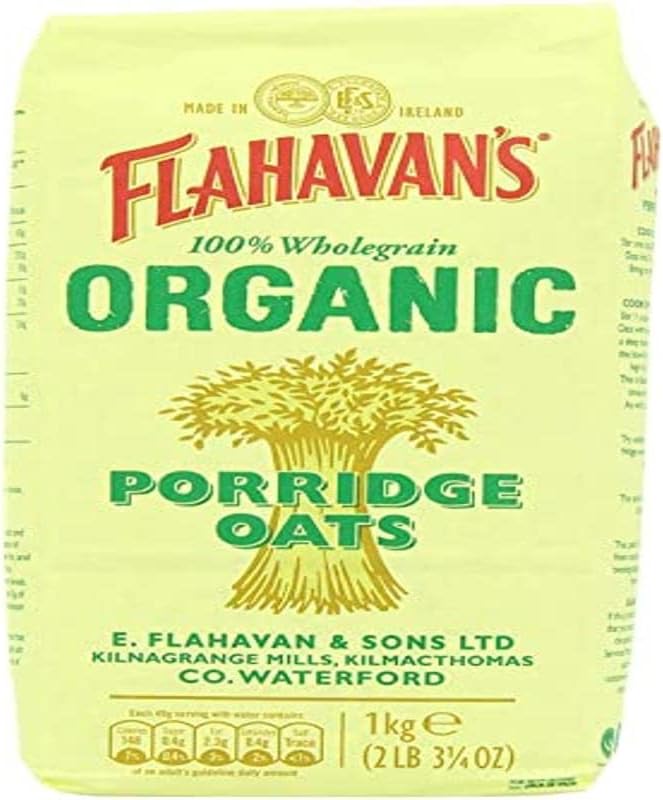 Amazon.com: Flahavan's Organic Porridge Oats - 1kg : Grocery & Gourmet Food