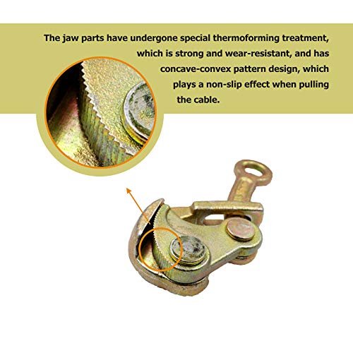 Snapklik.com : 05T Wire Grips Steel Pulling Tool Cable Grip Gripper For ...