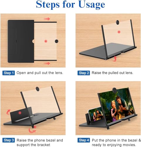 Snapklik.com : 14 Screen Magnifier For Smartphone 3D HD Mobile Phone ...