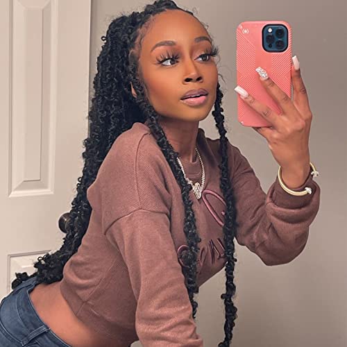 ZRQ Butterfly Locs Crochet Hair Pre-Looped 2Packs 30 Inch Long ...