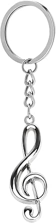 gootrades Musical Note Key Ring Keyfob Keyring Music Symbol Keychain at ...