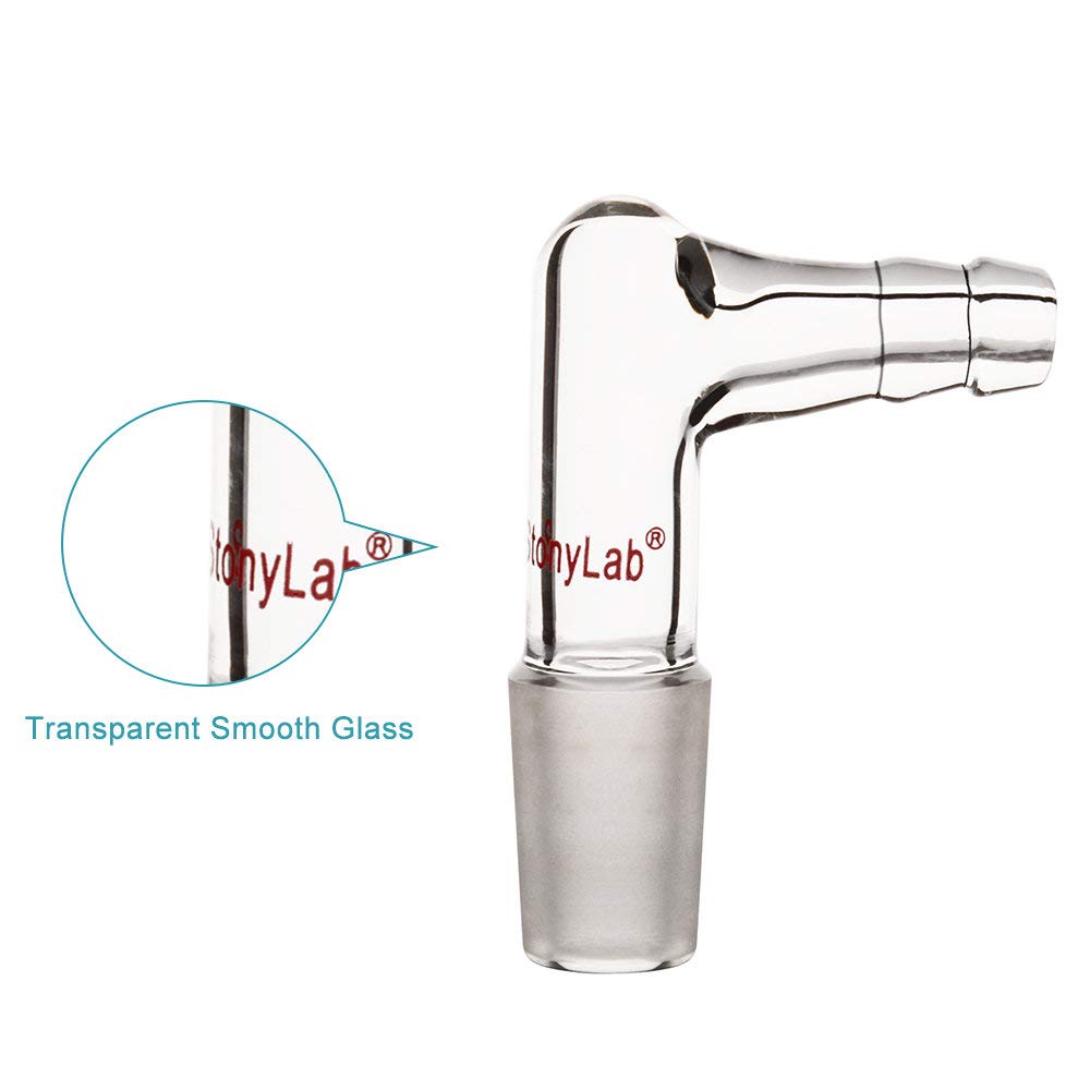 Snapklik.com : Stonylab Glass 90 Degree Vacuum/Gas Adapter ...