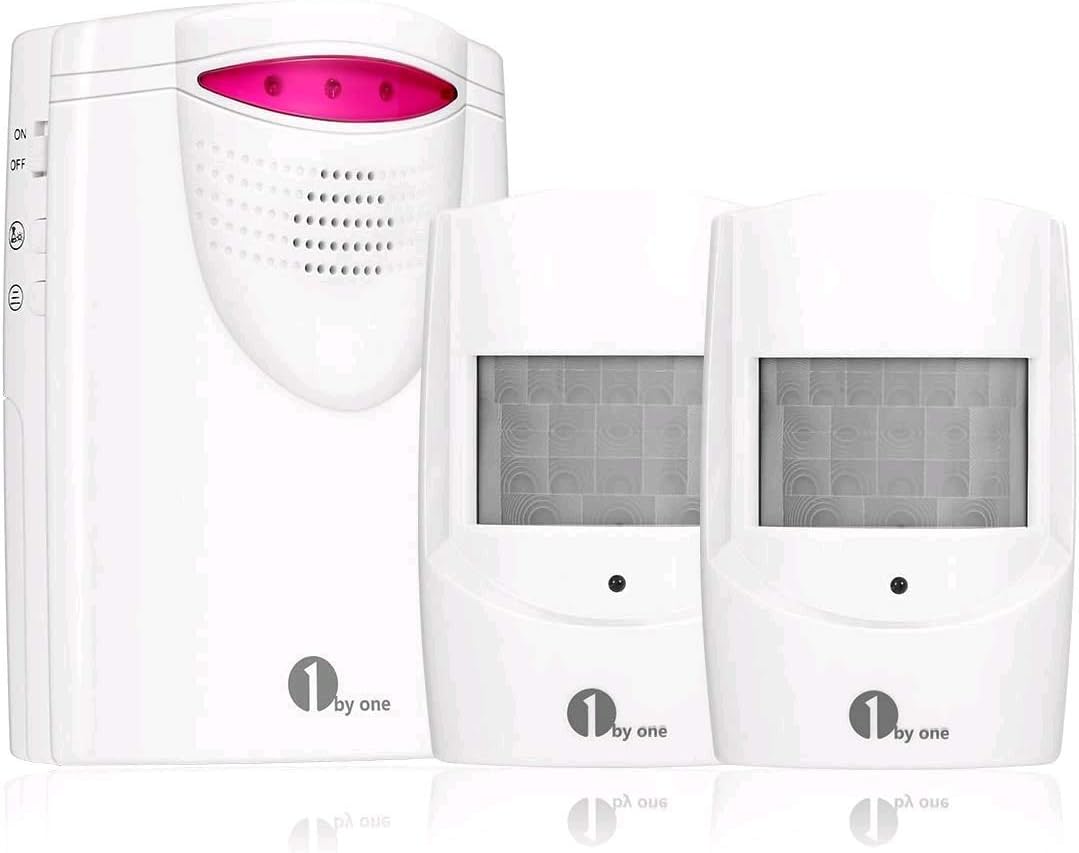 Amazon.com: Driveway Alarm Wireless Outside, 1byone Motion Sensor Alarm ...