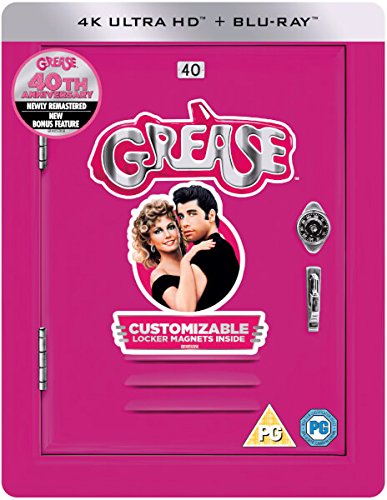 Grease 4K UHD, Blu-ray, Steelbook, Zavvi exklusive 40th Anniversary ...