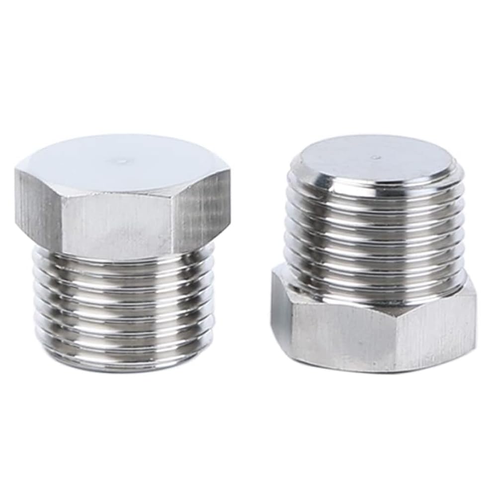 Amazon.com: Outer Hex Head Thread Pipe Plug Fitting, ZESE 2PCS 3/4" NPT ...