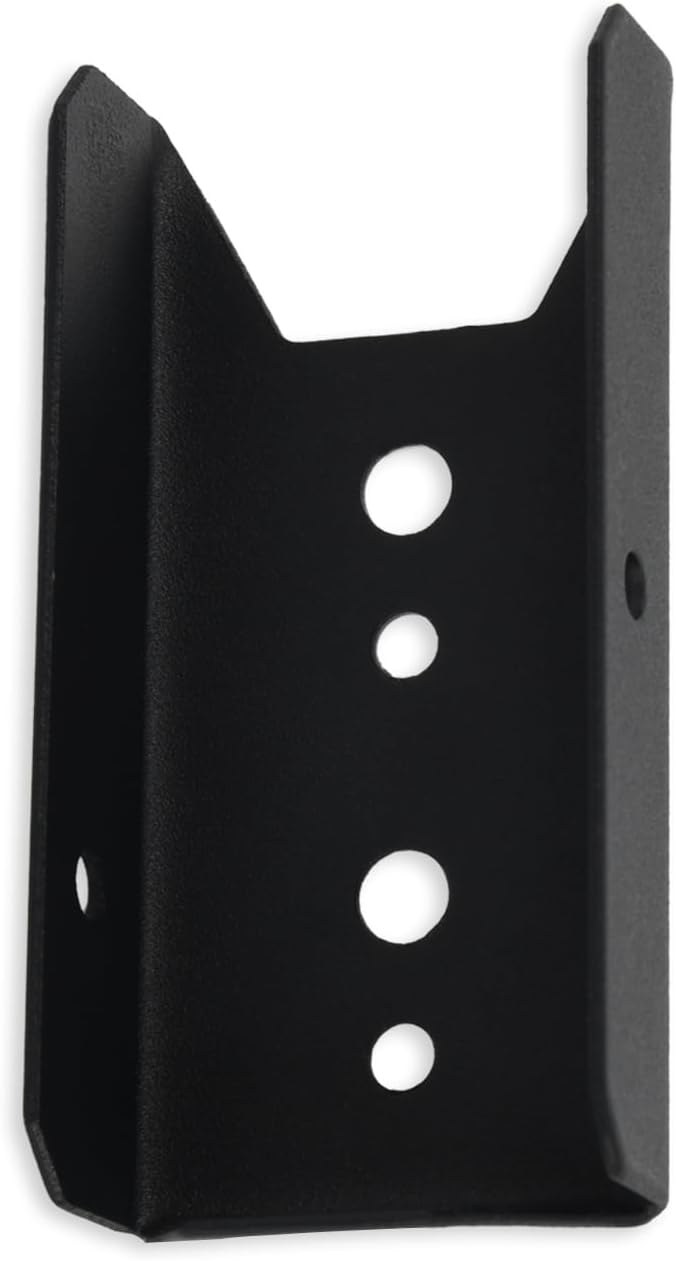 Amazon.com: 2x4 Galvanized Black Fence Brackets for Wood, Carbon Steel ...
