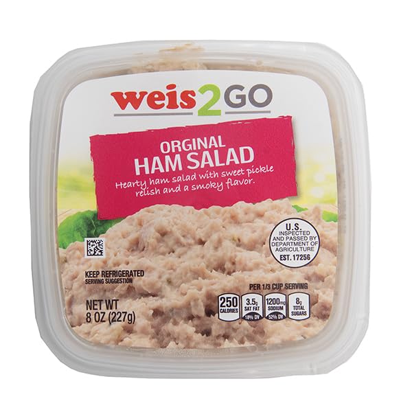 Amazon.com: Weis 2 Go, Ham Salad Original, 8 Ounce : Grocery & Gourmet Food