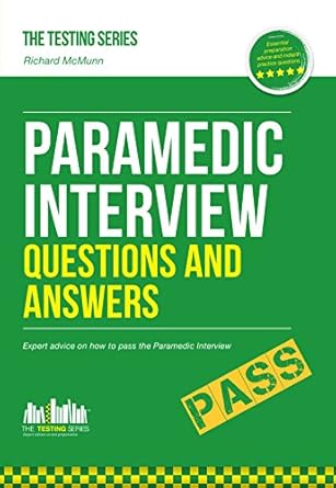 Amazon.com: Paramedic Interview Questions and Answers (The Testing ...