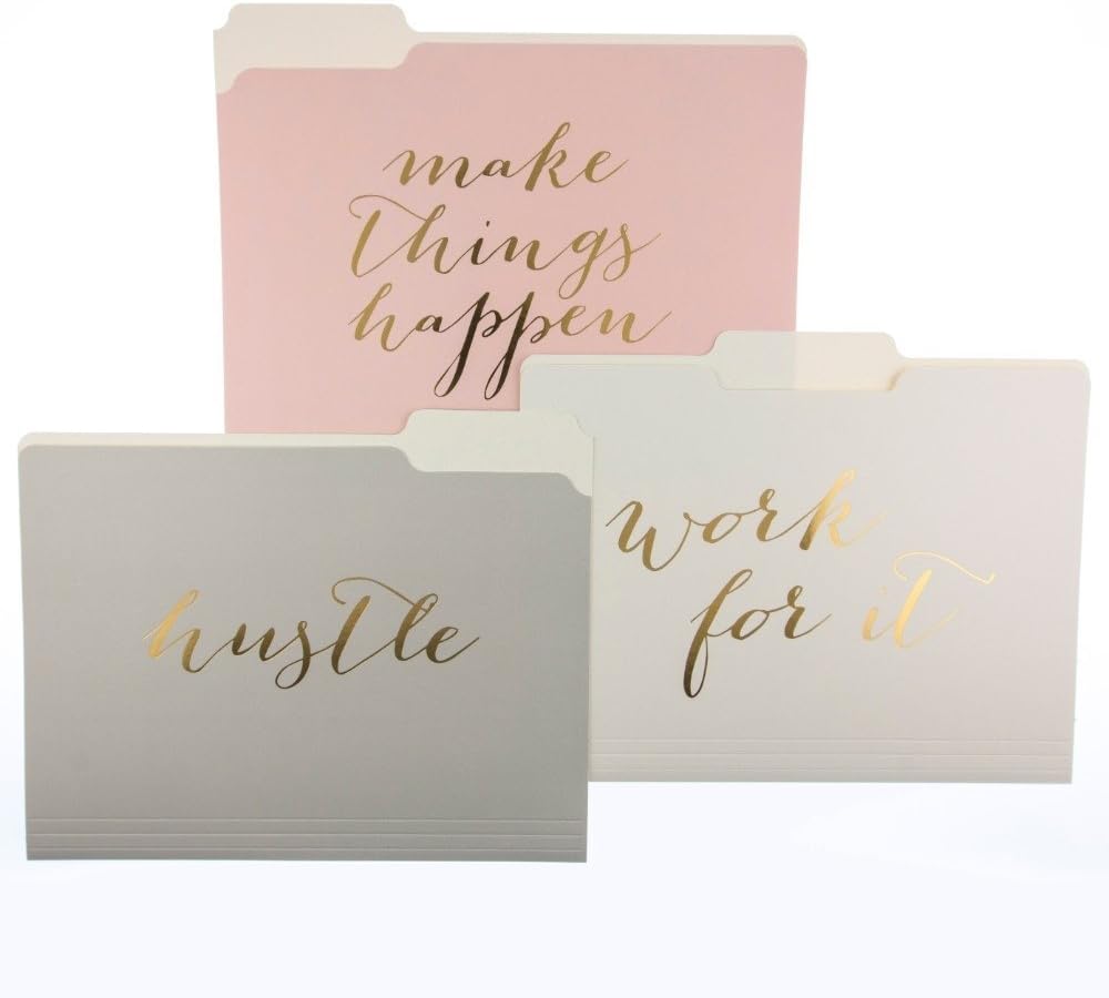 Graphique Designer “Make Things Happen” File Folders | Set of 9 (3 ...