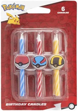 Amazon.com: DECOPAC Pokémon Poké Balls Icon Character Candles 6PC ...