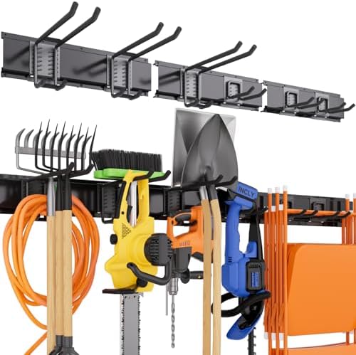 Wallavant Garage Garden Tool Organizer Wall Mount, Heavy Duty Garage ...