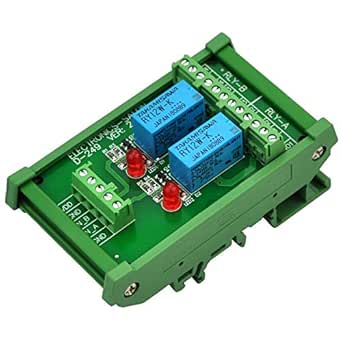 Amazon.com: Electronics-Salon DIN Rail Mount 2 DPDT Signal Relay ...