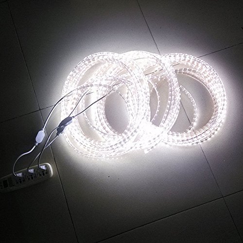 Amazon.com: 2M Cool White 110V 120V 5050 SMD Flexible Flat LED Strip ...