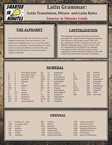 Latin Grammar: Latin Translation, Phrase, and Latin Rules Guide eBook ...