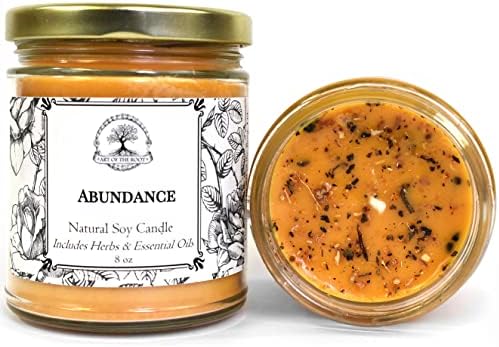 Amazon.com: Success Affirmation Soy Candle with Raw Emeralds and Pyrite ...