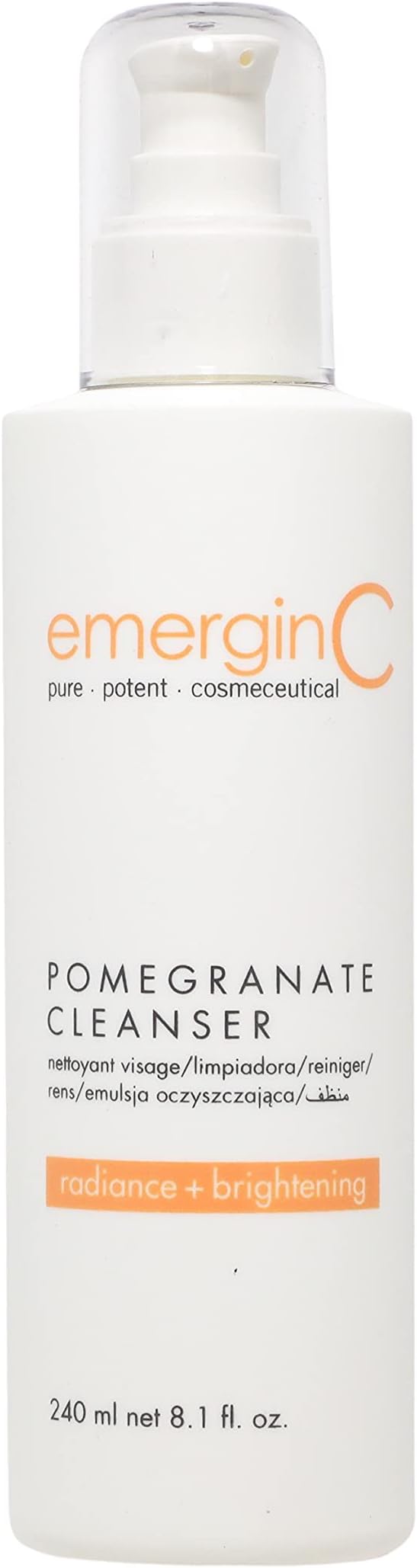 Amazon.com: emergin C Pomegranate Gel Cleanser - Hydrating Face Wash ...