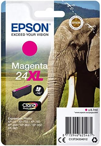 Epson 24XL Elephant High Yield Genuine Multipack, Eco-Friendly ...