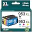 KINGJET 303XL 303 XL Ink Cartridges Black and Colour High Yield ...