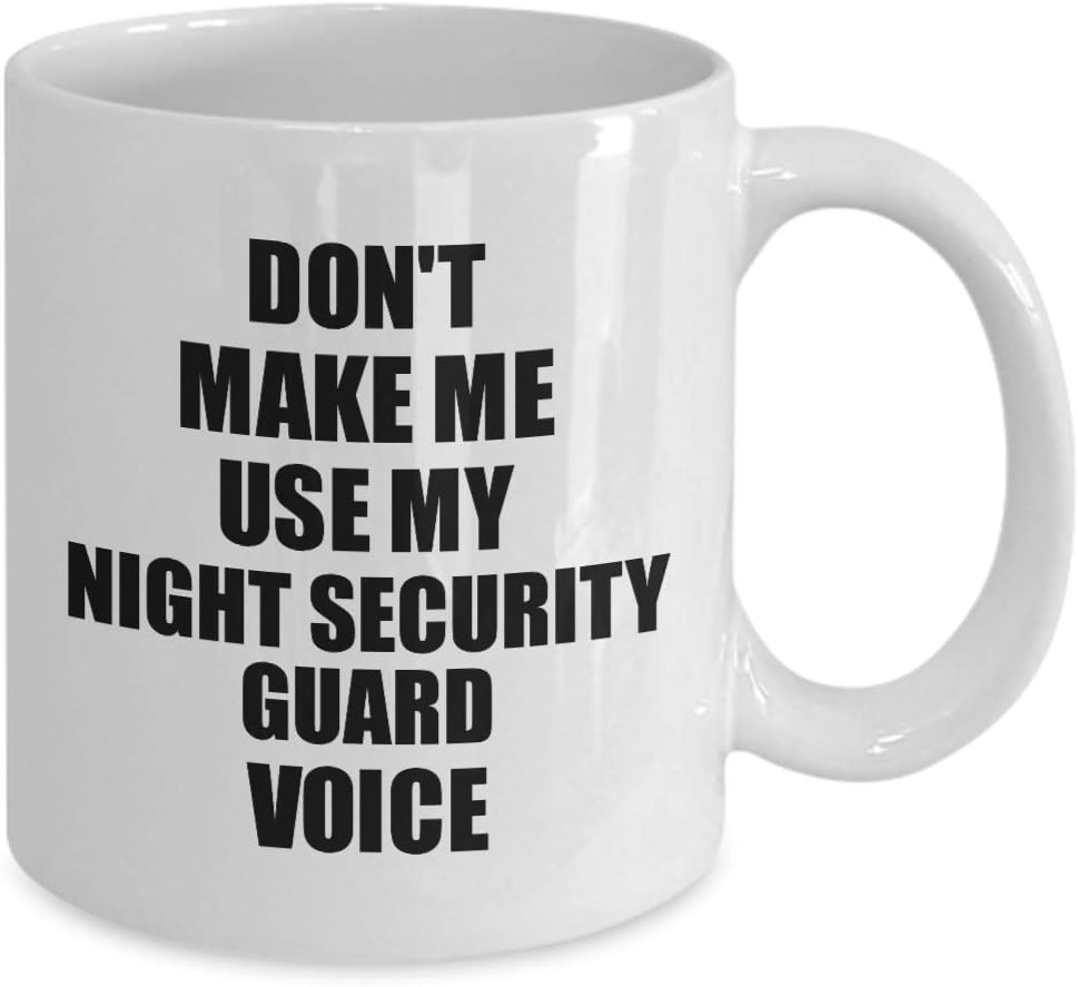 Night Security Guard Mug Coworker Gift Idea Funny Gag For Job Coffee ...
