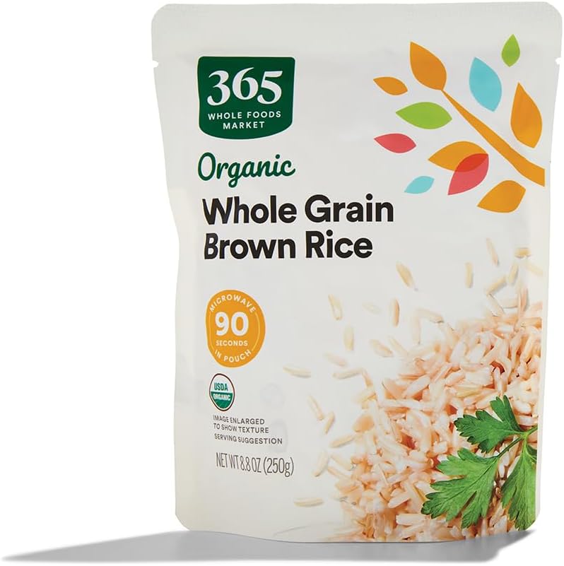 Amazon.com : Grain Trust, Organic Steamed Brown Rice 3 Count, 30 Ounce ...