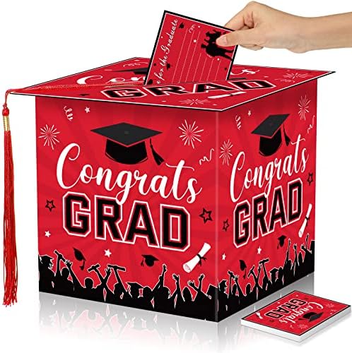 Amazon.com: SietDESEO Graduation Card Box Holder Congrats Grad Card Box ...