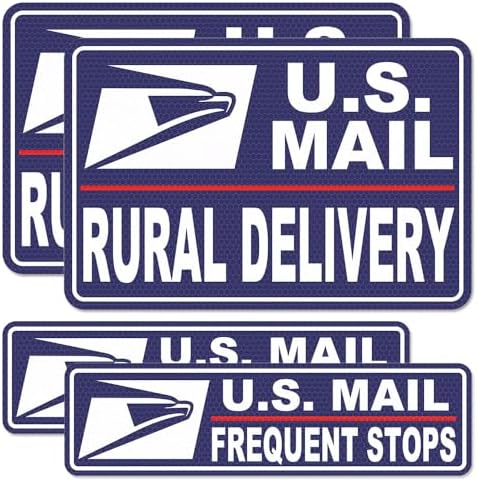 Amazon.com: ROMINVIC Car Magnets Postal,Heavy Duty U.S. Reflective Mail ...