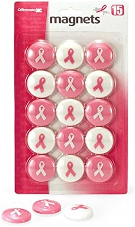 Amazon.com : Officemate Breast Cancer Awareness Medium Size Magnets ...