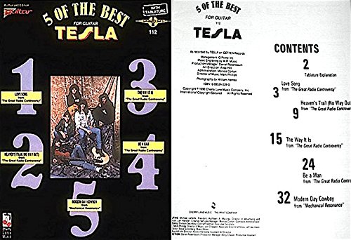 5 OF THE BEST - Tesla TAB songbook: Tesla: Amazon.com: Books