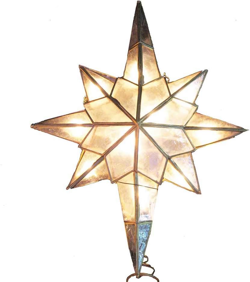 Amazon.com: GE 10-in Capiz Lighted Incandescent Capiz Star Christmas ...