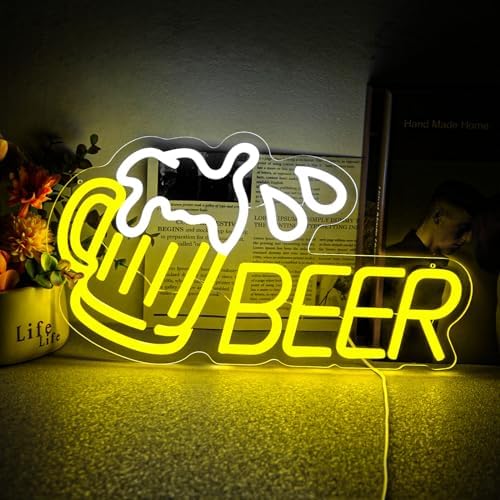Amazon.com : Yooyneon Neon Sign for Wall Décor Model Beer Bar Cerveza ...