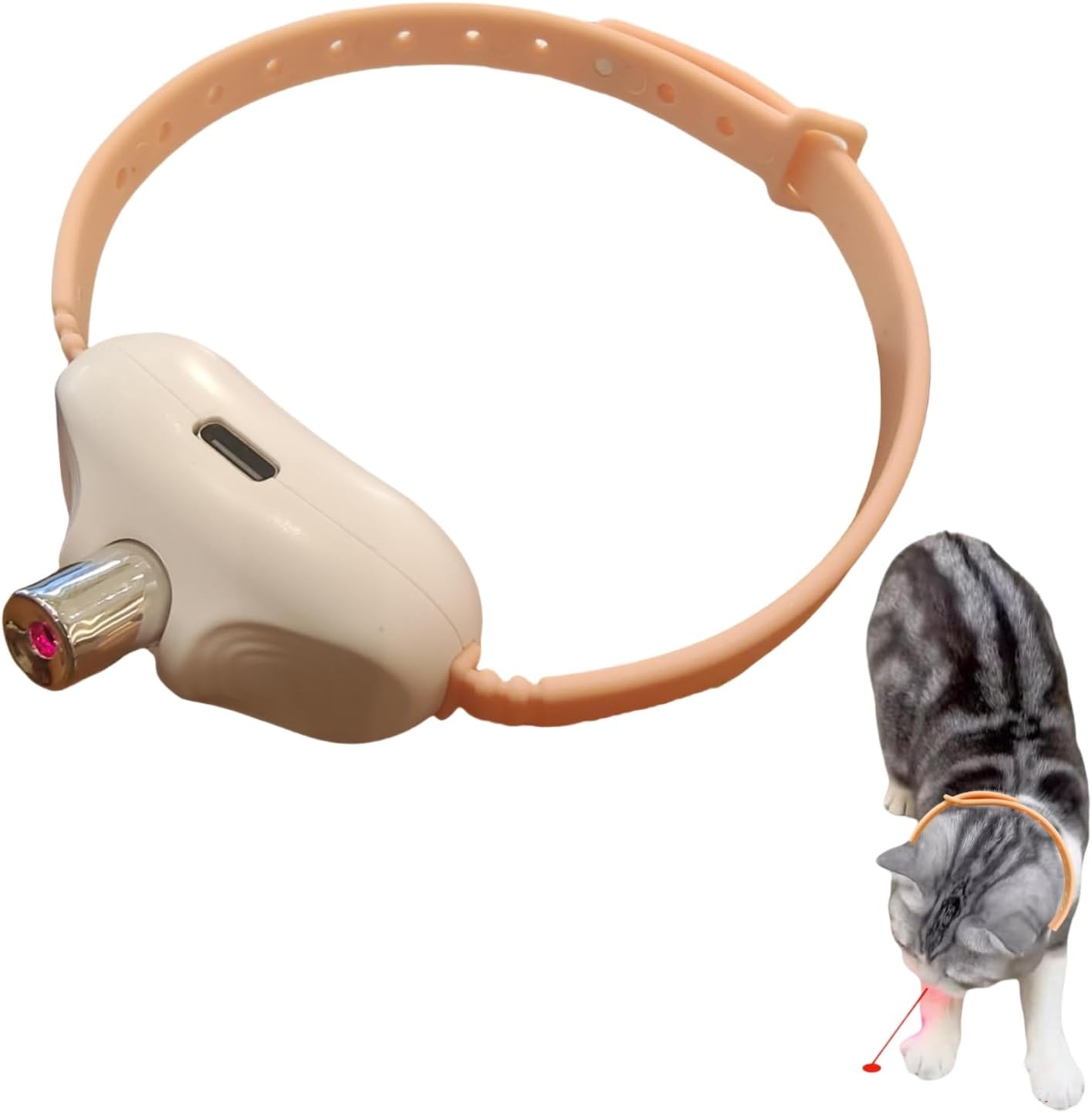 Pet Supplies : Automatic Light Pointer Collar for Cats, Wearable Cat ...