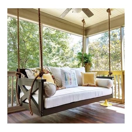 AD Planet Rope Hanging Wooden Hammock Swing Sofa for Living Room ...