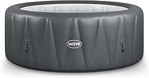 Wave Atlantic 4-Person Inflatable Hot Tub | Integrated Eco Heater | 110 ...