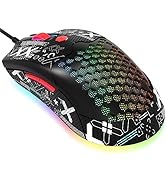 KUIYN 383 Ultralight Wired Gaming Mouse, Lightweight Honeycomb Shell, 4 ...