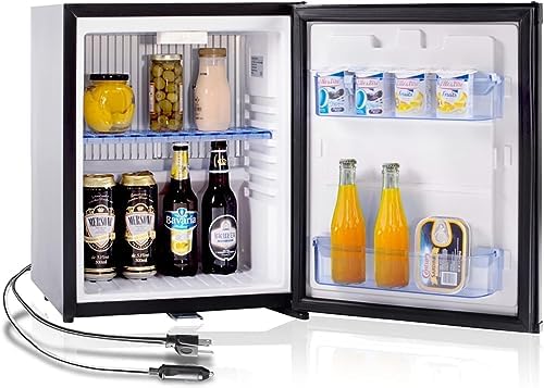 Techomey 12 Volt Refrigerator 1.0 Cu.Ft, RV Fridge for Camper, Mini ...