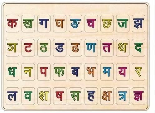 Wooden Hindi Varnamala/Hindi Learning Alphabet/Wooden Hindi Puzzle/Kids ...